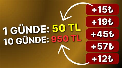 1 GÜNDE 50 TL PARA KAZANMAK ÇALIŞMADAN PARA KAZANMA İNTERNETTEN