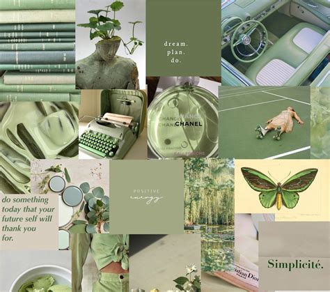 SAGE Green Photo Wall Kit Olive Green Sage Aesthetic Etsy Australia