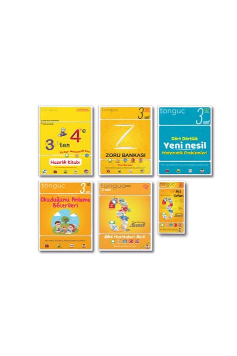 Tonguç Akademi Tonguç 3 Sınıf 3 Ten 4 E Hazırlık Tekrar Full Set Zoru
