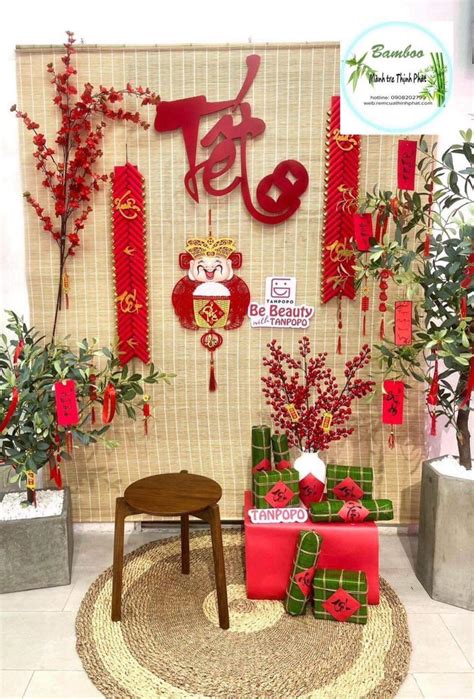 Thiết kế trang trí tết mành tre ý nghĩa và cách trang trí tết mành tre