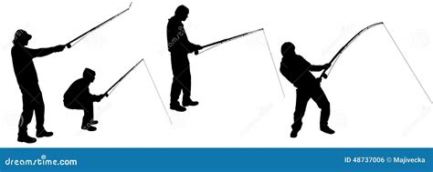 Silueta Del Vector De Un Hombre Ilustración del Vector Ilustración de