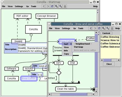 The Context Map In The Back Displays A Ulm Class Instance Diagram With