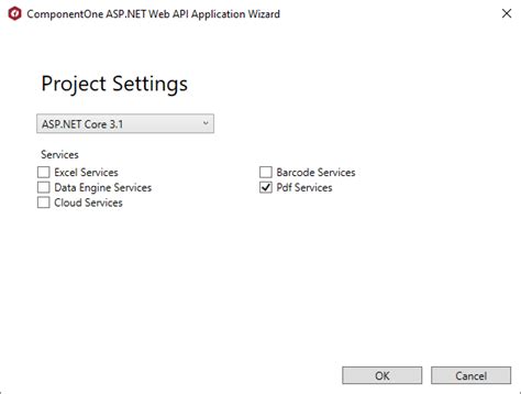 configure pdf web api service web api core componentone