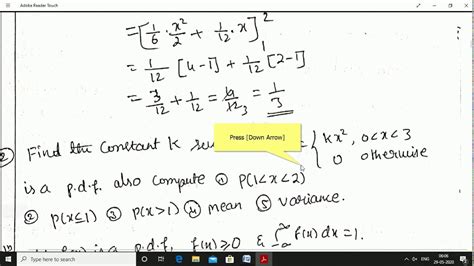 continuous random variable youtube