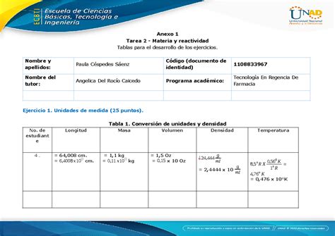 Anexo 1 Materia Y Reactividad Paula Cespedes Anexo 1 Tarea 2