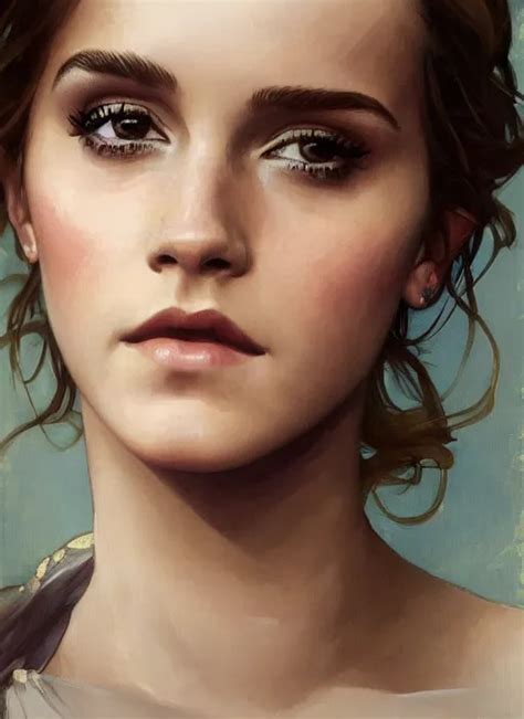 Oil Painting Of Emma Watson Giving Seductive Look Stable Diffusion