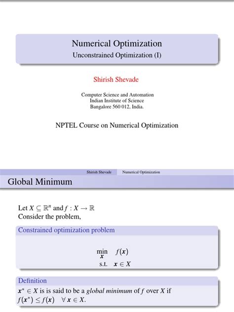 unconstrainedoptimization i pdf maxima and minima mathematical optimization