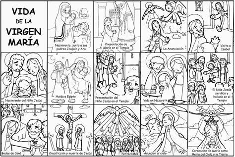 Religión Severo Ochoa VIDA de la VIRGEN MARÍA en comic