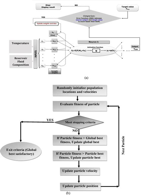 flow chart of a feed forward neural network b particle swarm download scientific diagram