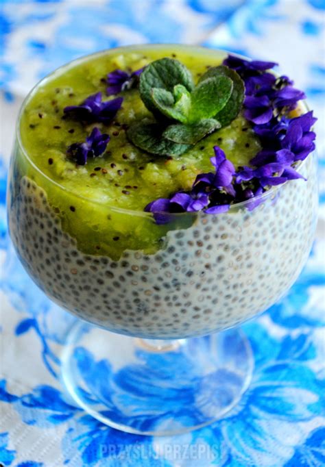 Pudding Z Nasionami Chia I Musem Z Kiwi Przepis PrzyslijPrzepis Pl