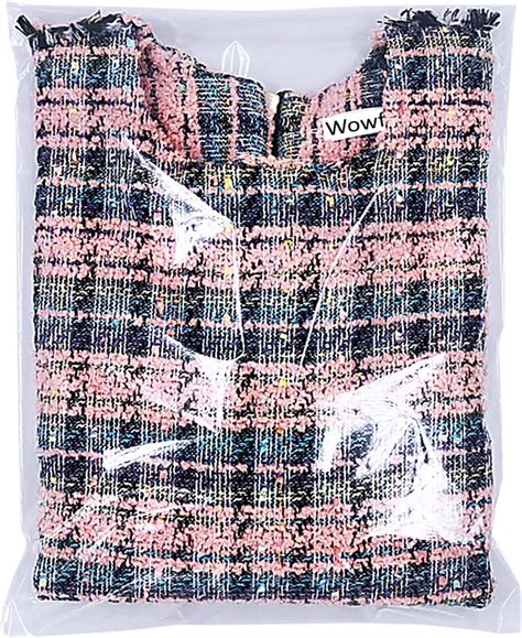 Wowfit 100 bolsas de plástico de celofán transparente de 12 1 x 16