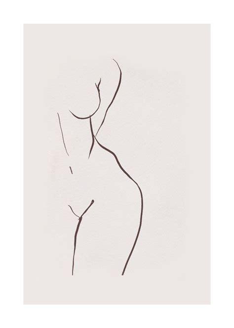Nude Line Art Female Body Poster Artofit