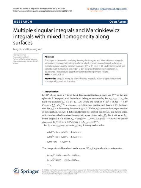 pdf multiple singular integrals and marcinkiewicz integrals with mixed homogeneity along surfaces
