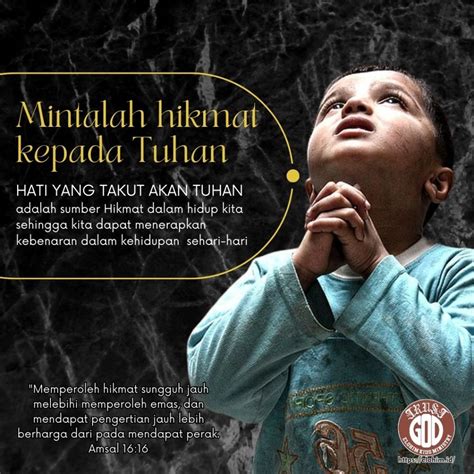 Mintalah Hikmat Kepada Tuhan Elohim Ministry