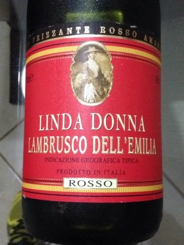 Linda Donna Lambrusco DellEmilia Frizzante Amabile Rosso Vivino US