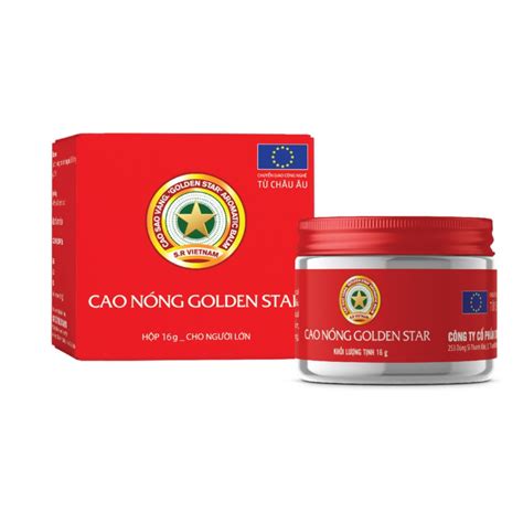 Golden Star Cao Sao Vàng Xoa Nóng Cho Người Lớn Greenoly