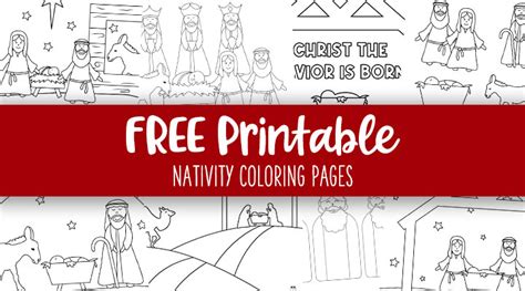 Christmas Coloring Pages Nativity Printable