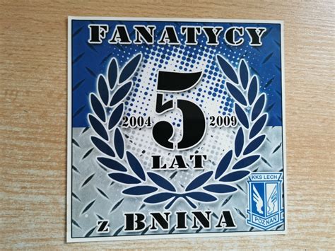 Vlepki Lech Poznań Bnin Kraków Licytacja na Allegro Lokalnie