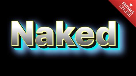 Naked Text Effect Generator