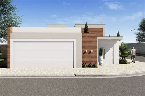 Planta de casa de esquina portão Projetos de Casas Modelos de