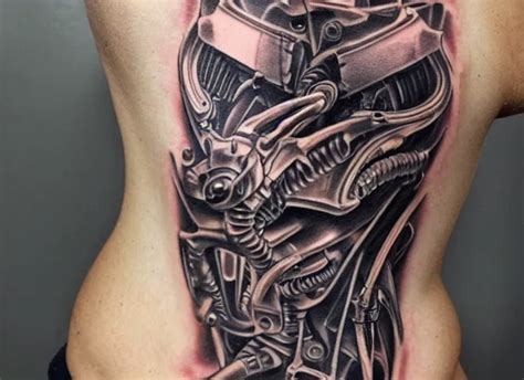 Biomechanical Tattoo In The Style Of H R Giger Stable Diffusion