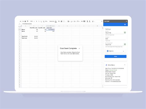 Use Goal Seek In Google Sheets To Model Financial Outcomes