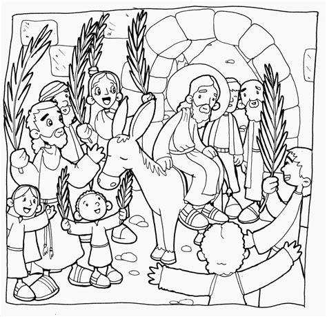 Dibujos Domingo De Ramos Para Colorear Dibujos Para Ni Os
