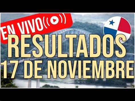 Resultados Lotería Nacional de Panamá del viernes 17 de noviembre