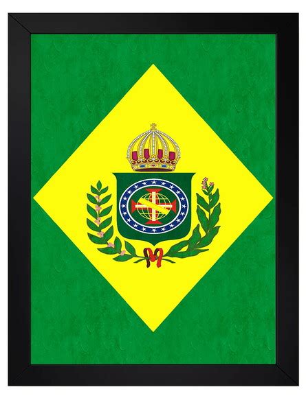 Quadro Bandeira Monarquia Do Brasil Tamanho 45x35cm Elo7