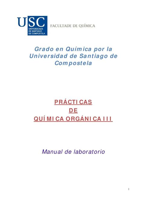 PDF PRÁCTICAS DE QUÍMICA ORGÁNICA III usc es PDF fileNormas
