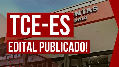 Concurso TCE ES Edital publicado Banca FGV Blog Flávia Rita