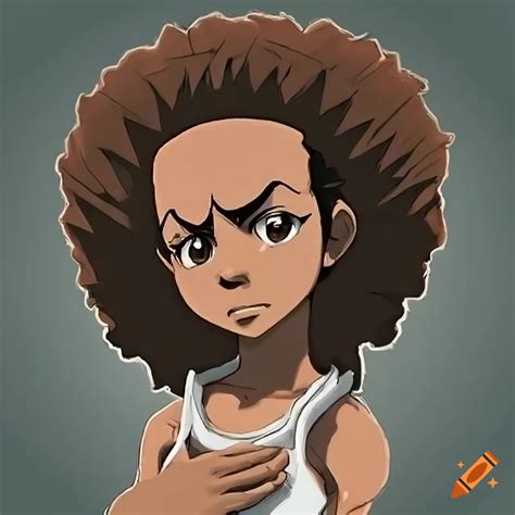 Artwork Of A Visually Appealing Boondocks Character On Craiyon
