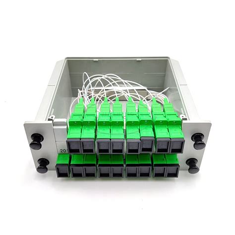 SC APC PLC Divisor de fibra óptica caja divisora Grandado