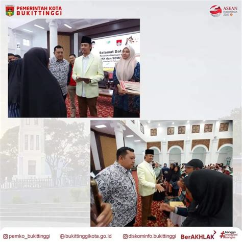 Wako Erman Safar Serahkan Bansos Sembako Dan PKH Triwulan III Untuk