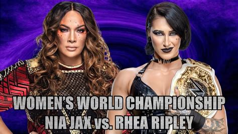 WWE 2K23 2024 01 11 WOMEN S WORLD CHAMPIONSHIP NIA JAX Vs RHEA
