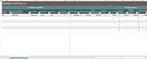 Free Excel Inventory Template