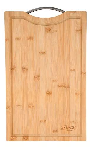 Tabla De Corte En Madera Bambu X X Cm Bbq Color Beige Mercadolibre