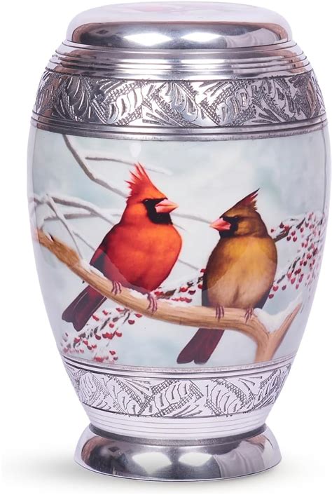 Amazon HLC Beautiful Cardinal Couple Bird Cremation Large Urn For