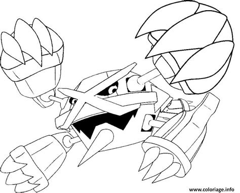 Coloriage Pokemon Mega Evolution Metalosse 376 Dessin