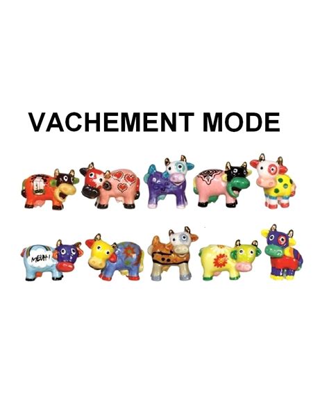 Serie Complete De Feves Vachement Mode Les Vaches Filet Or F Ves De