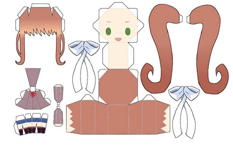 Papercraft Anime Hd Paper Doll Template Anime Paper Anime Nbkomputer