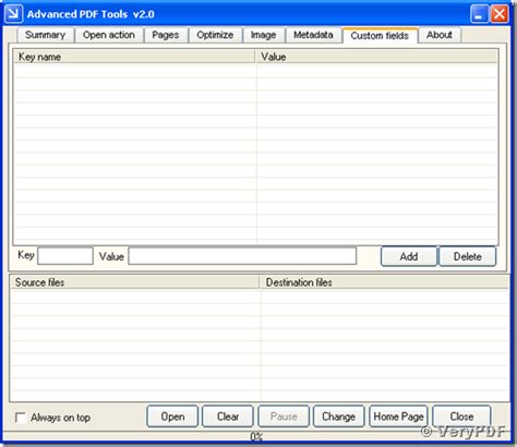 how to add a customized description to a pdf document using advanced pdf tools verypdf