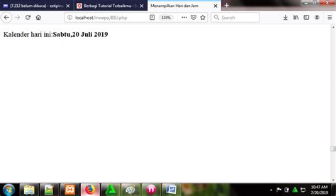 Cara Membuat Hari Jam Dengan HTML Dan PHP Inwepo