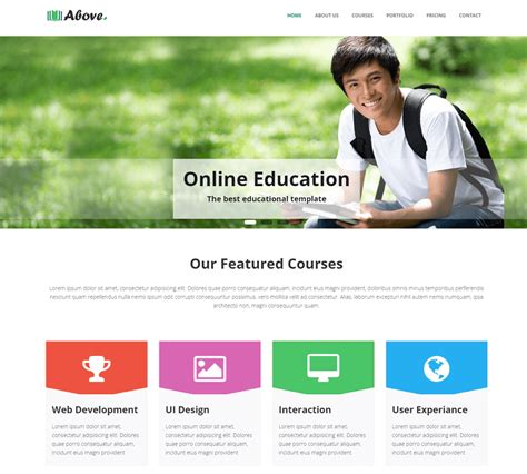 Free Education Html Website Templates Freehtmldesigns