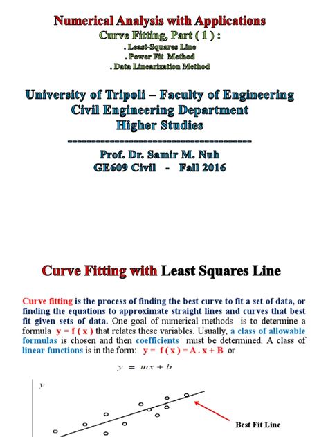 na curve fitting pdf logarithm equations