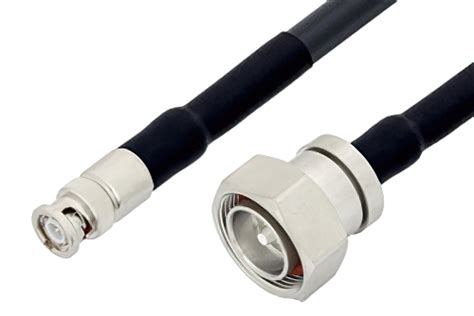 Bnc Male To Din Male Low Loss Cable Cm Length Using Lmr Db