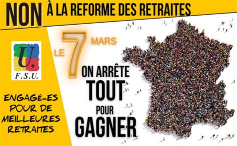 Retraites le mardi 7 mars les LP SEP SEGPA et EREA à l arrêt pour