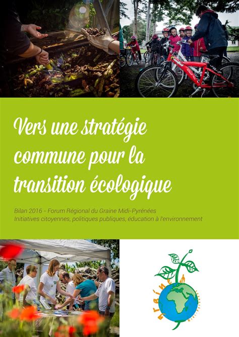 Calaméo Vers une stratégie commune pour la transition écologique