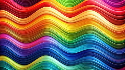 Premium Photo Abstract Rainbow Wave Background 3d Realistic Style