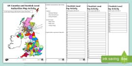FREE Blank UK Counties Map Colouring Sheet Colouring Sheets